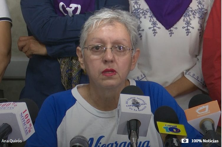 Ortega Regime Expels Prominent Feminist Ana Quiros - Havana Times