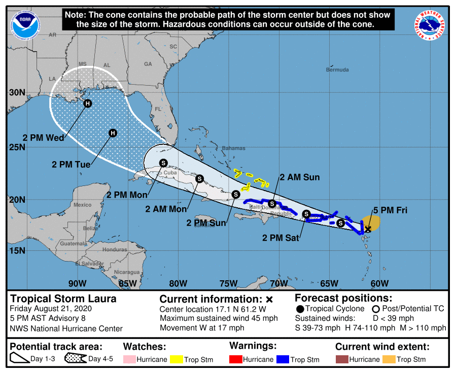 Tropical Storm Laura in Route to Cuba - Havana Times