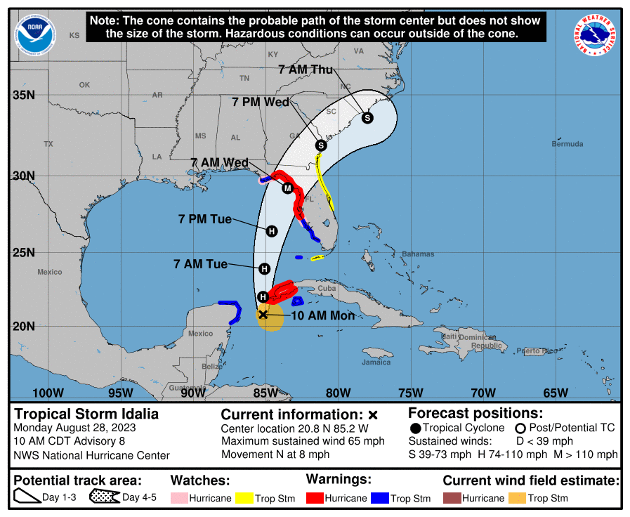 Hurricane Idalia Expected to Cross Pinar del Rio Tonight - Havana Times