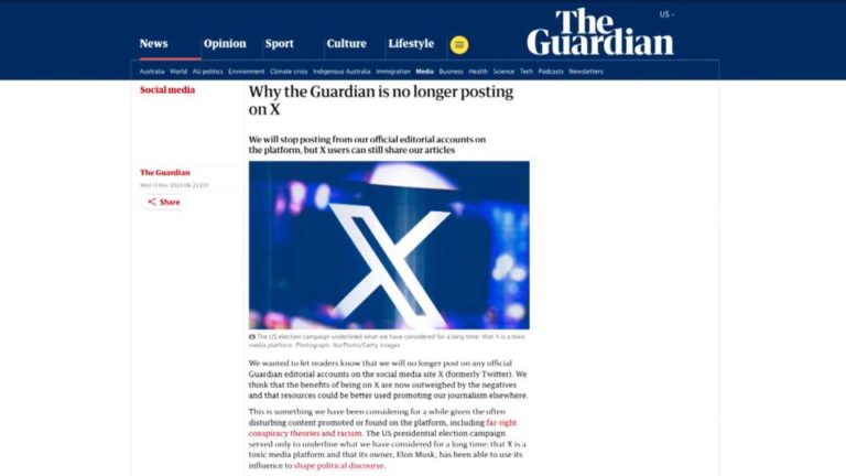 “A Toxic Media Platform”: The Guardian Stops Posting on X, Citing Elon ...